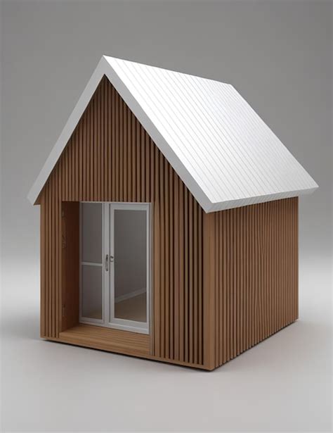 premium ai image small house in parametric form