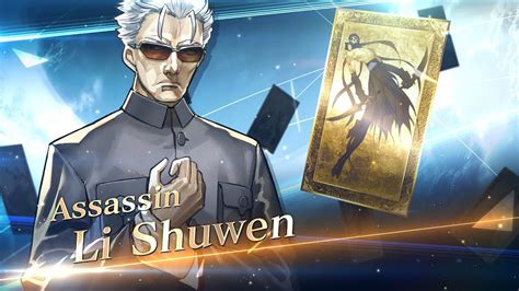 Fate Grand Order Li Shuwen Assassin Servant Introduction Youtube