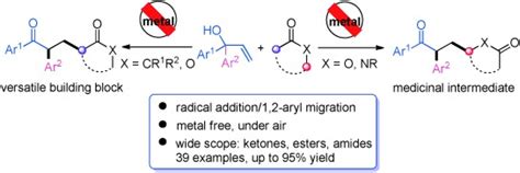 Metal‐free Oxidative Radical Addition Of Carbonyl Compounds To αα