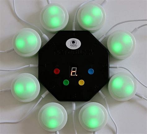 Trebisky Quiz Answer Game Buzzer Standalone System W Led Light Buttons