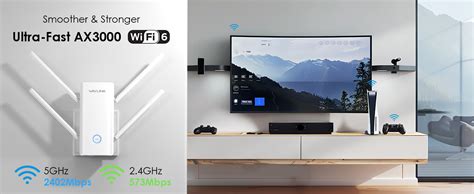 Wavlink Ax3000 Dual Band Wi Fi 6 Repeater Ap Router Wifi Amplifier พร้อมแบนด์วิดท์ 160mhz เสา