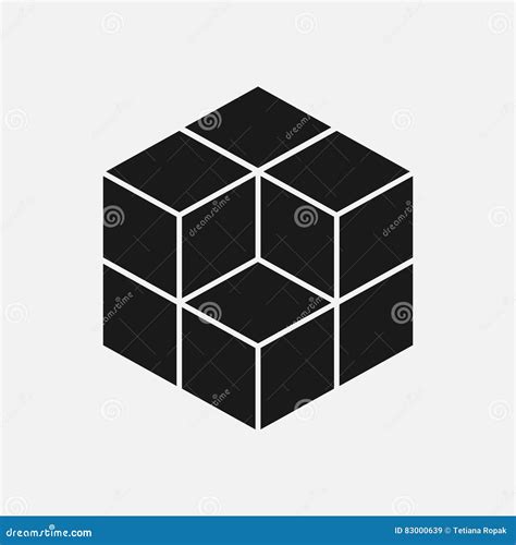 Geometric Cube Sign Pattern Fashion Graphic Designvector Illustration Background Design