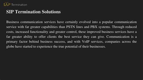 PPT Sip Termination Provider Voipsip Termination PowerPoint Presentation ID