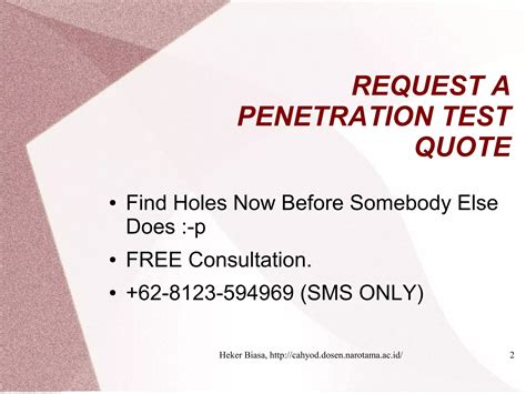 Pen Test Methodology Odp