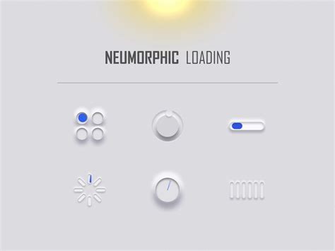 Neumorphic Loading Elements By Ali Shirvani On Dribbble