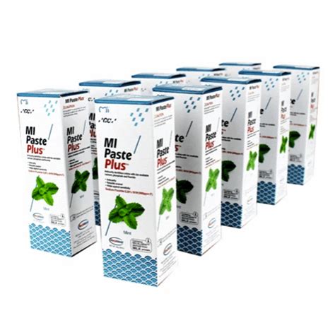 Mi Paste Plus Mint 10 Pk Topical Tooth Cream Contains Recaldent Cpp Acp The Dental Market U S