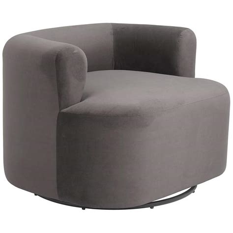 Zuo Mugav 35 Wide Gray Fabric Modern Swivel Chair 9075j Lamps Plus