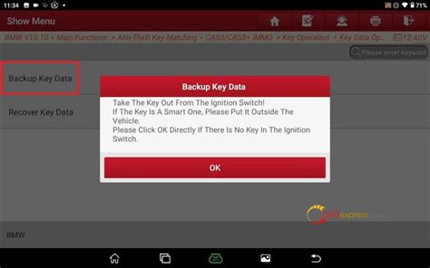 Launch X431 IMMO Elite Adds BMW CAS3 Key By OBD