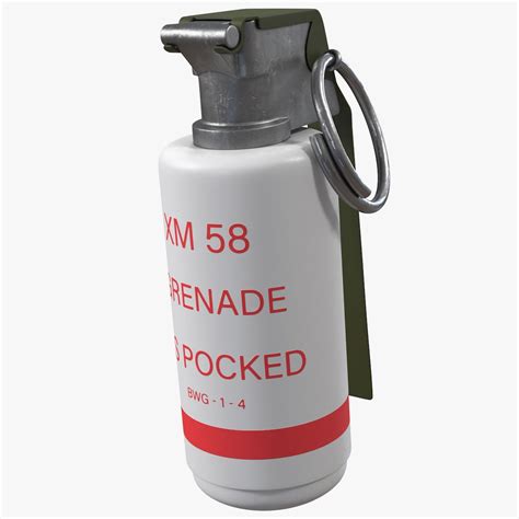 Xm58 Riot Control Cs Grenade 3d Model 29 Usdz 3ds Blend C4d Fbx