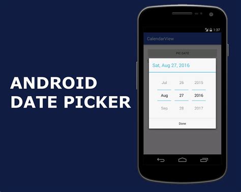ANDROID DATE PICKER Dating Pickers Programming Tutorial