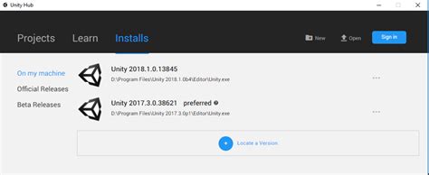 Unity Hub Doesn T Recognize That I Have The Required Version Unity Engine Unity Discussions