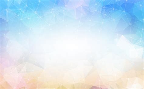 Abstract Dark Blue Polygonal Space Background With Connecting Dots And Lines Connection