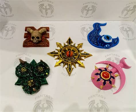 Chaos Gods Symbols 40k