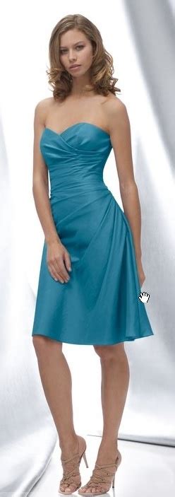 Sassy Strapless Bridesmaid Dress In Oasis