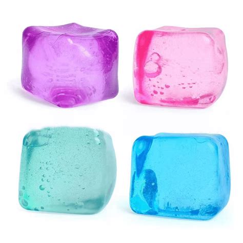 Bestsky Fidget Pack Ice Block Effect Fidget Cube Innovative Stress Relief Design Sticky Cubes