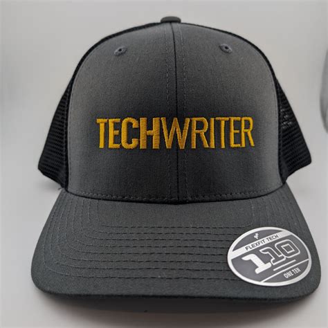 Tech Writer Edc Trucker Hat Gray Tech Writer Edc