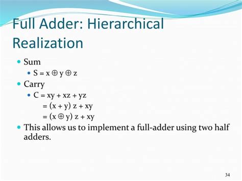 Canalysis And Design Proceduresbinary Adder Subtractor Ppt