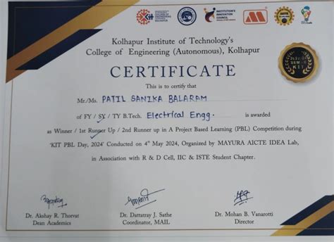 Sanika Patil On Linkedin Delighted To Announce My Achievement On