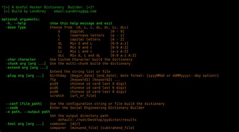 A Powerful And Useful Hacker Dictionary Builder For A Brute Force Attack