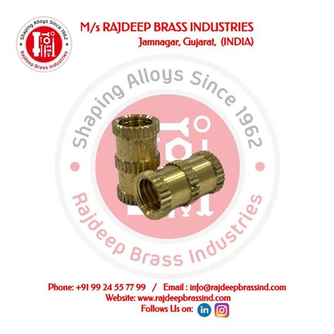 How Reverse Thread Insert Is Used In Fan Industry Rajdeep Brass
