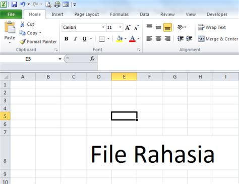 Cara Membuat Password Excel 2010
