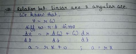 linear acceleration