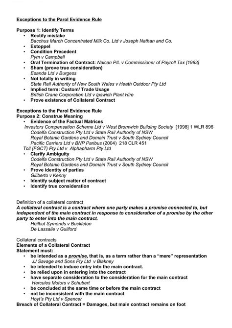 Complete Course Notes On Contracts Law 70211 Contracts Uts Thinkswap