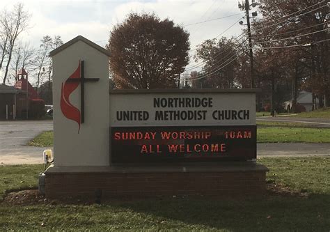 Northridge United Methodist Church New Monument Sign Candn Contractors