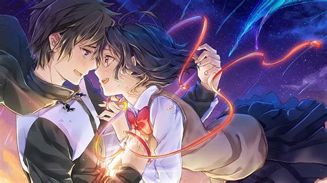 Mitsuha And Taki Wallpapers Wallpaper Cave