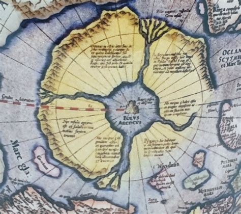 Arctic Continent Gerardus Mercator 1595 And Land Beyond Ice Wall Map Mug