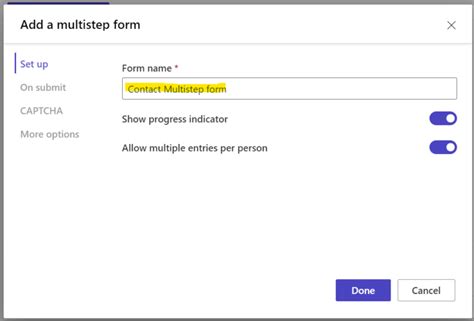 how to use multistep forms in power pages power community