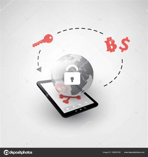 Locked Device Encrypted Files Lost Documents Global Ransomware Attack Virus Infection