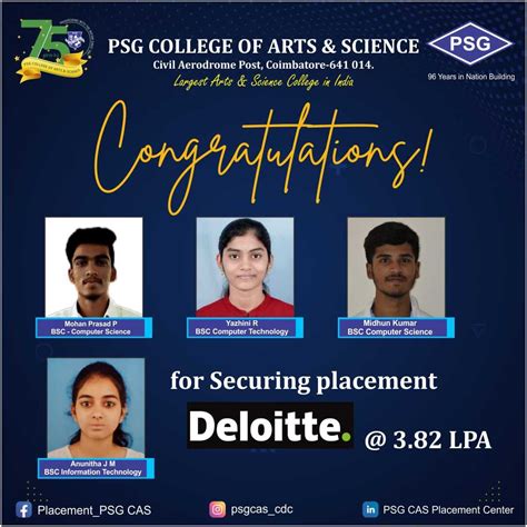 Psgcas Cdc On Linkedin Psgcascdc Placement2022 Psg Psgcolleges