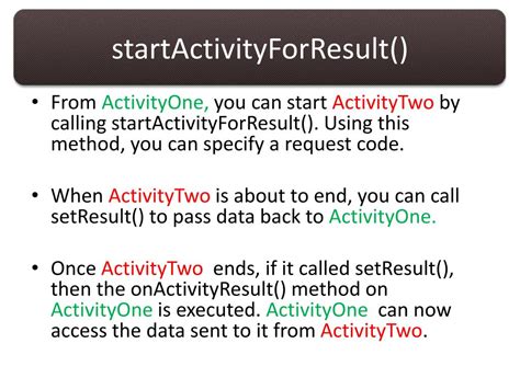 Ppt Passing Data Between Activities Powerpoint Presentation Free
