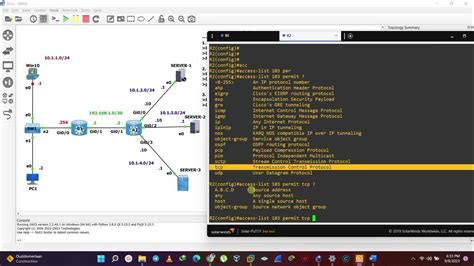 Extended Access Control List Acl Lab In Gns3 Youtube