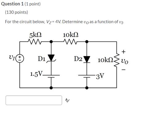 solved question 1 1 point 130 points for the circuit