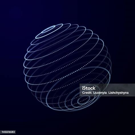 선과 점으로 만든 미래지향적 인 트위스트 구체 기술적 배경 데이터 전송 네트워크 3d 렌더링 0명에 대한 스톡 사진 및 기타 이미지 Istock