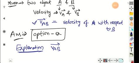 Solved Two Objects A And B Are Approaching One Another Traveling In Opposite Directions Along