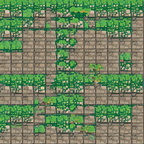 Tilemap With Different Plants · Creative Fabrica