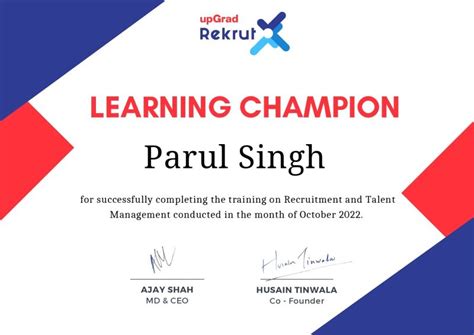 Parul Singh On Linkedin Upgrad Rekrut Thank You Upgrad Rekrut For Organizing Such Insightful