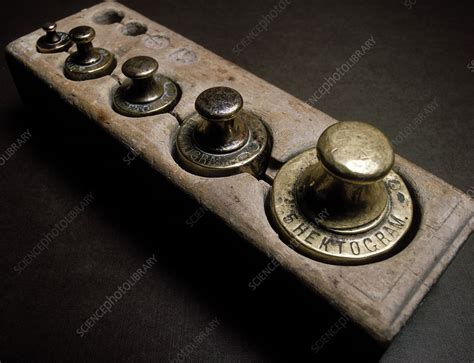 Brass Weights Stock Image H3050184 Science Photo Library