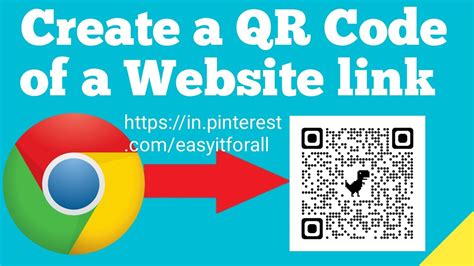 How to create QR code for any website link using Google Chrome - YouTube