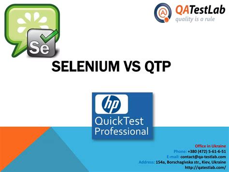 Selenium Vs Qtp Ppt