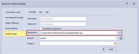 how to link a sql server database to a git repository