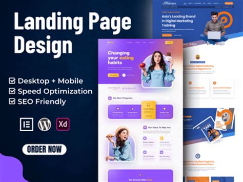 One Page Landing Page In WordPress Elementor Landing Page Landing Page Upwork