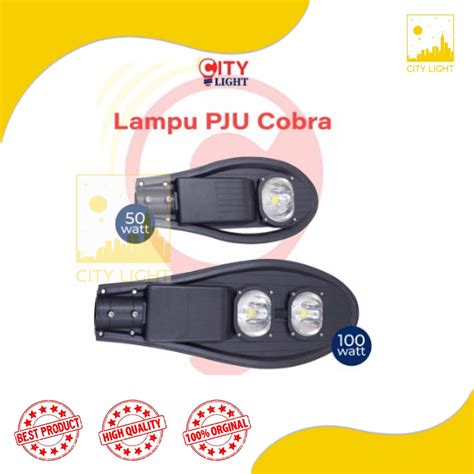 Jual Lampu PJU Cobra 50W 100W Kap Lampu Listrik Jalan Kobra 50 Watt 100 Watt KOBRA LISTRIK