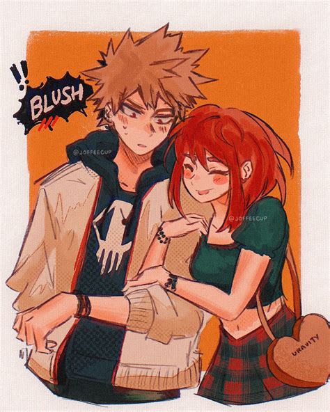 Uraraka Ochako And Bakugou Katsuki Boku No Hero Academia Drawn By Joffeecup Danbooru