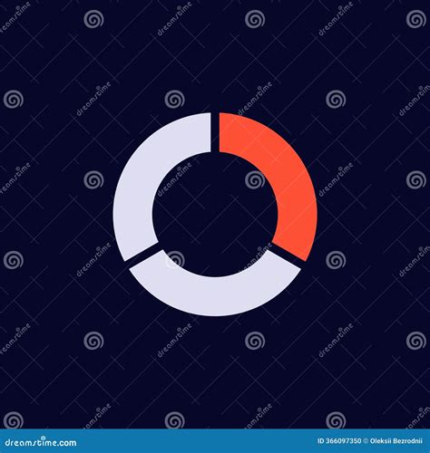 Circular Progress Bar With Segments Indicating Completion Level Vector Illustration
