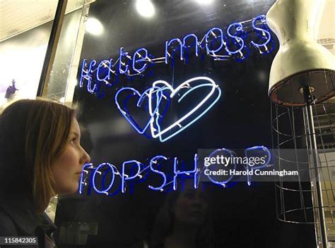 Kate Moss Window Display At Topshop In Oxford Street Photos And Premium