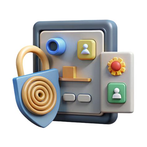 Beautiful Minimalist Biometric Access Control System Diagram Cutout 4k